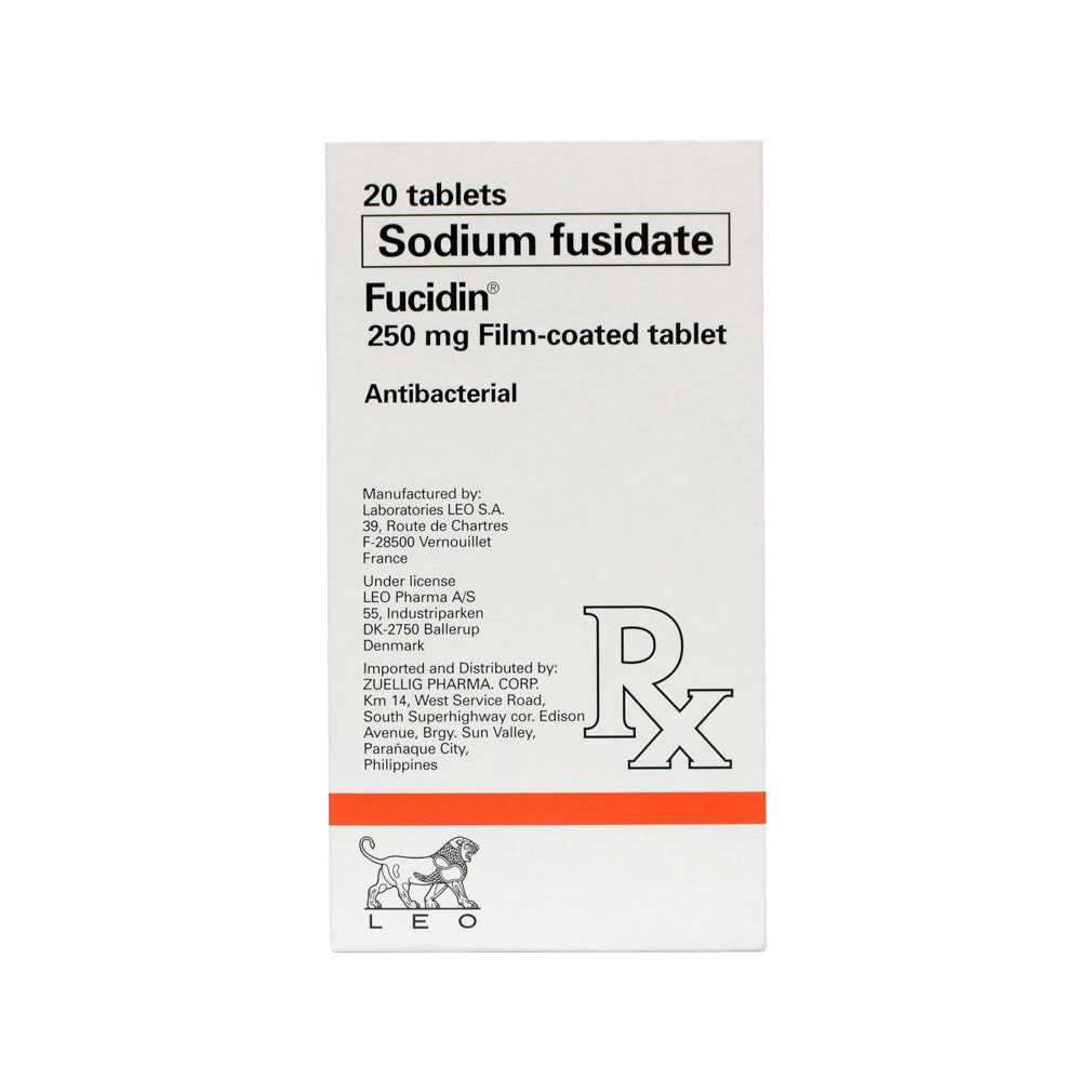 FUCIDIN Sodium Fusidate 250mg Film-Coated Tablet 20's price in the ...